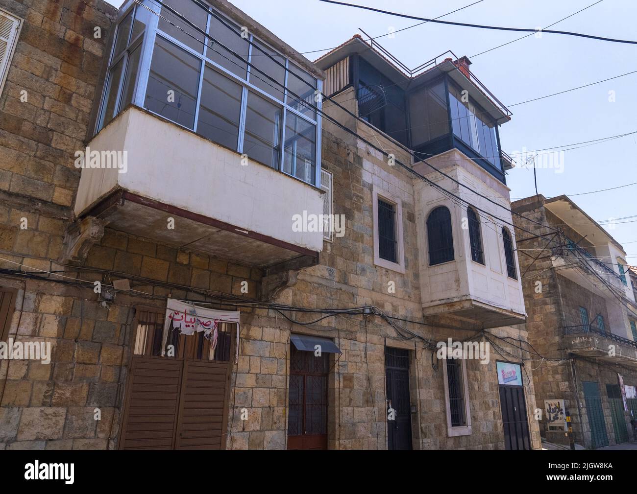 Old traditional lebanese houses, North Governorate, Hasroun, Lebanon ...