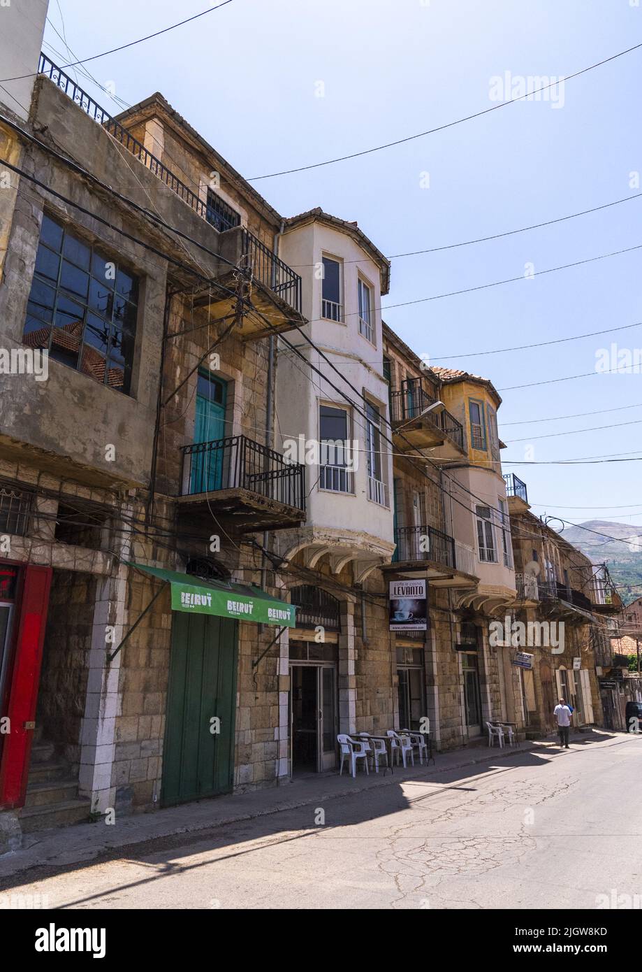 Old traditional lebanese houses, North Governorate, Hasroun, Lebanon ...