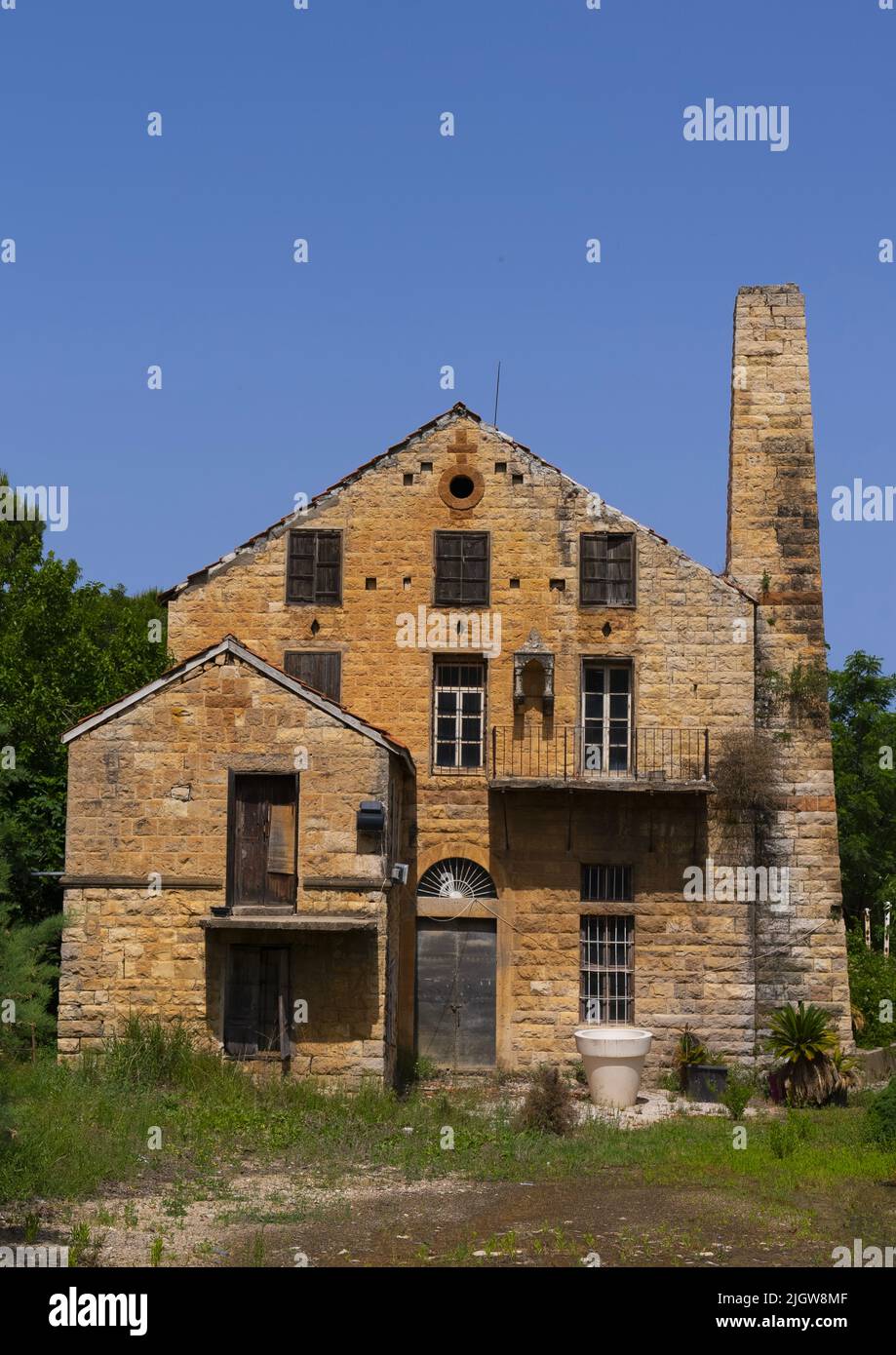 Old abandoned factory, Mount Lebanon Governorate, Ain Zhalta, Lebanon ...