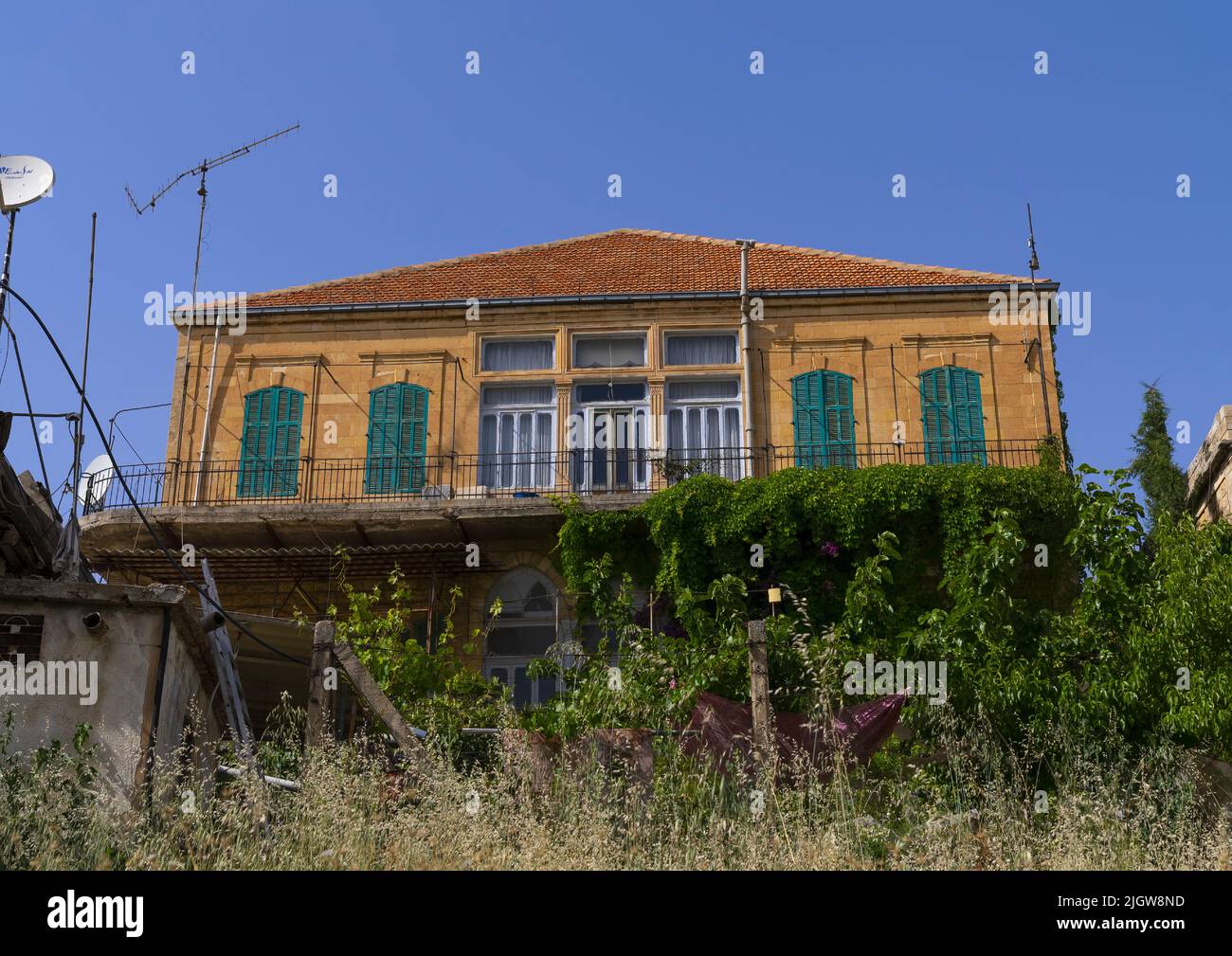 Old traditional lebanese house, Beqaa Governorate, Zahle, Lebanon Stock ...