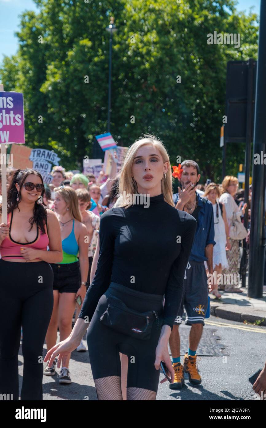 Trans Community and Supports do their yearly march through London ...