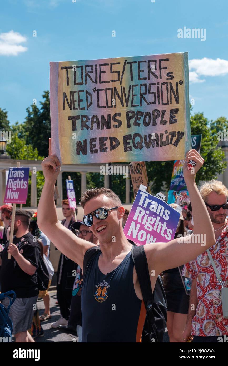 Trans Community and Supports do their yearly march through London ...
