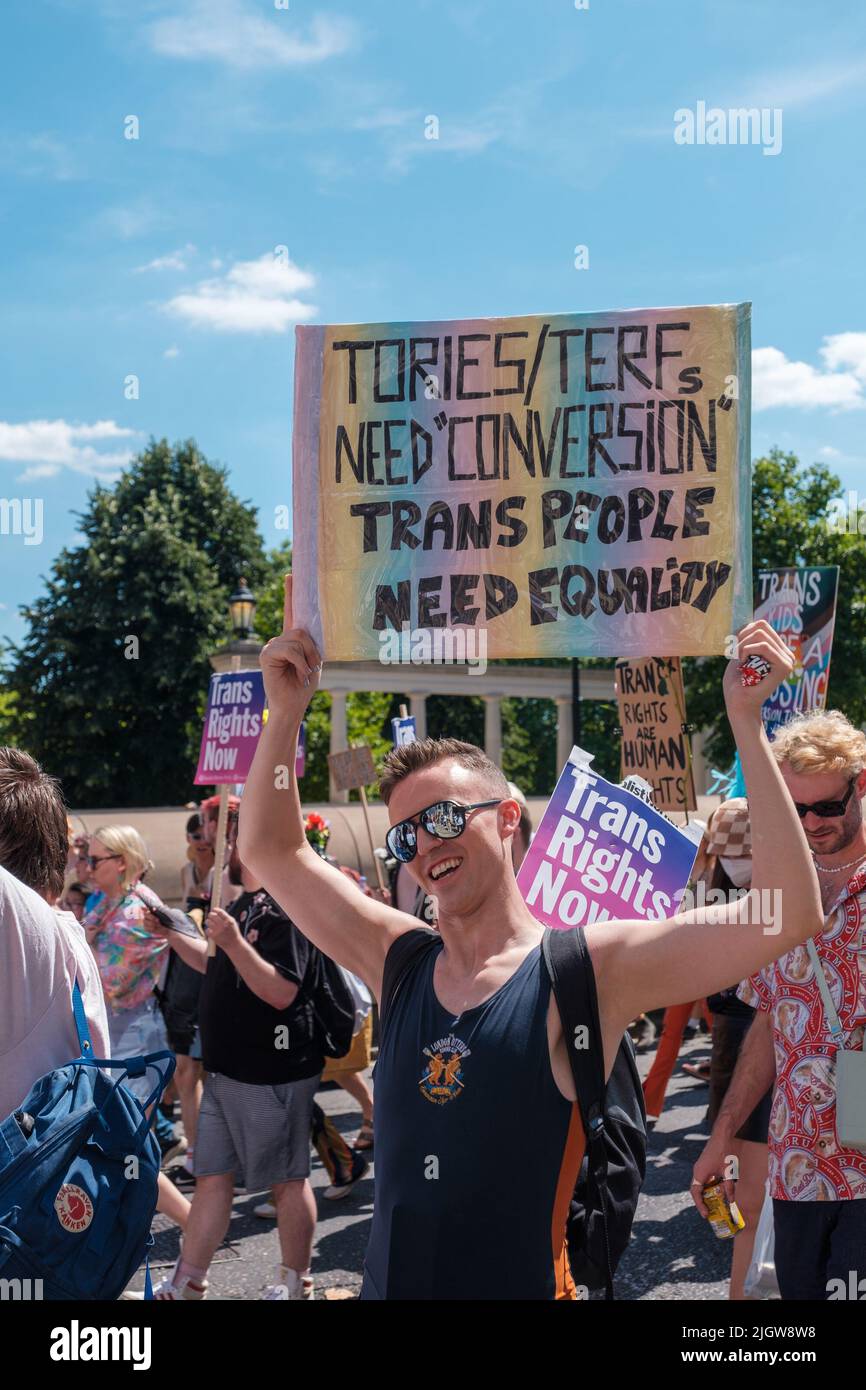 Trans Community and Supports do their yearly march through London ...