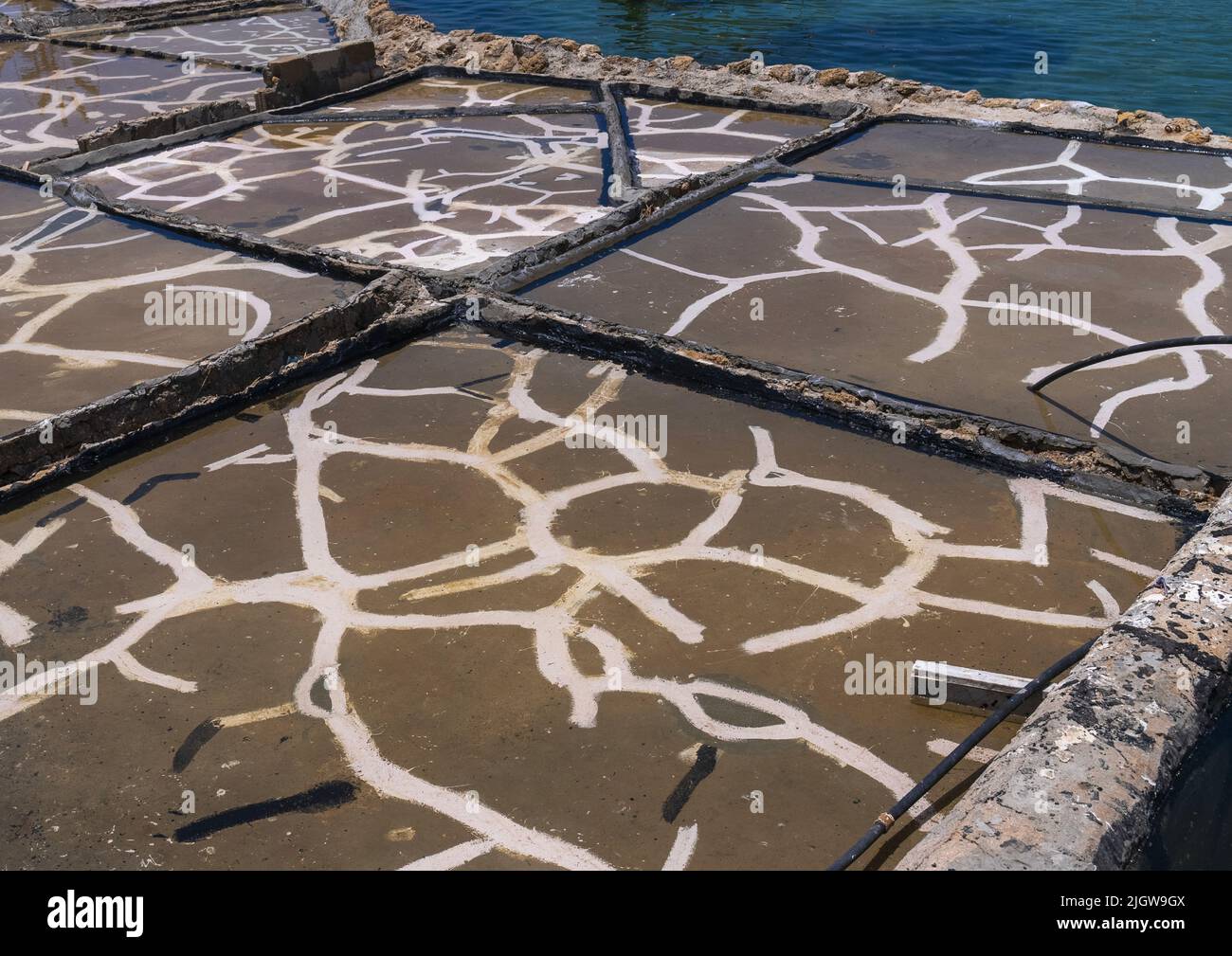 Salt production site, North Governorate, Anfeh, Lebanon Stock Photo - Alamy