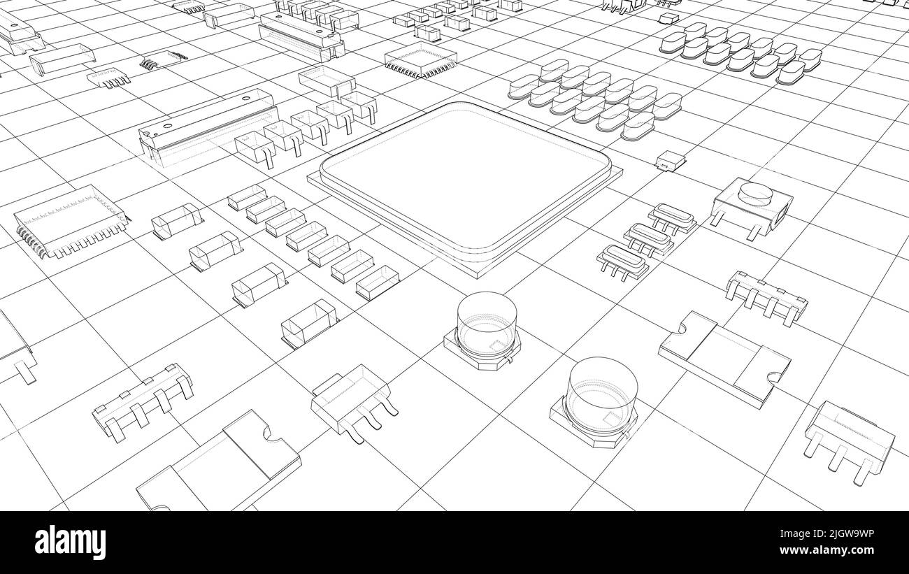 Electricity chips Stock Vector Images - Alamy