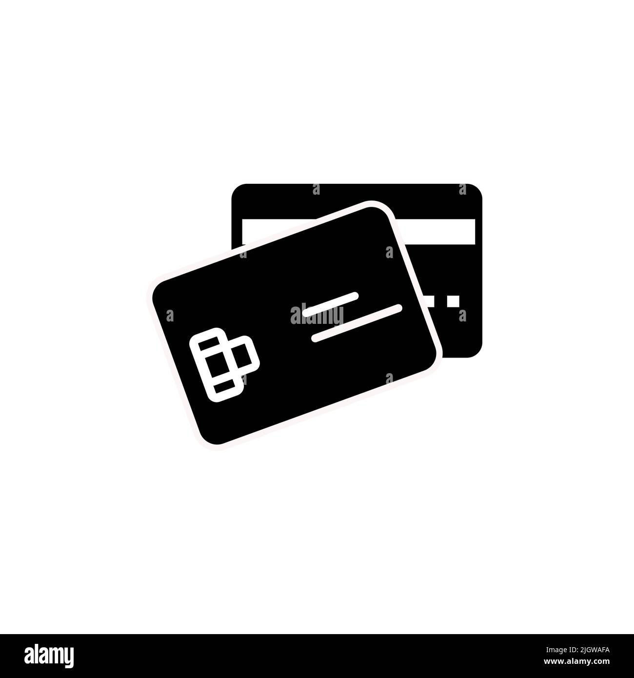 Credit card icon isolated on white background. Trendy credit card icon ...