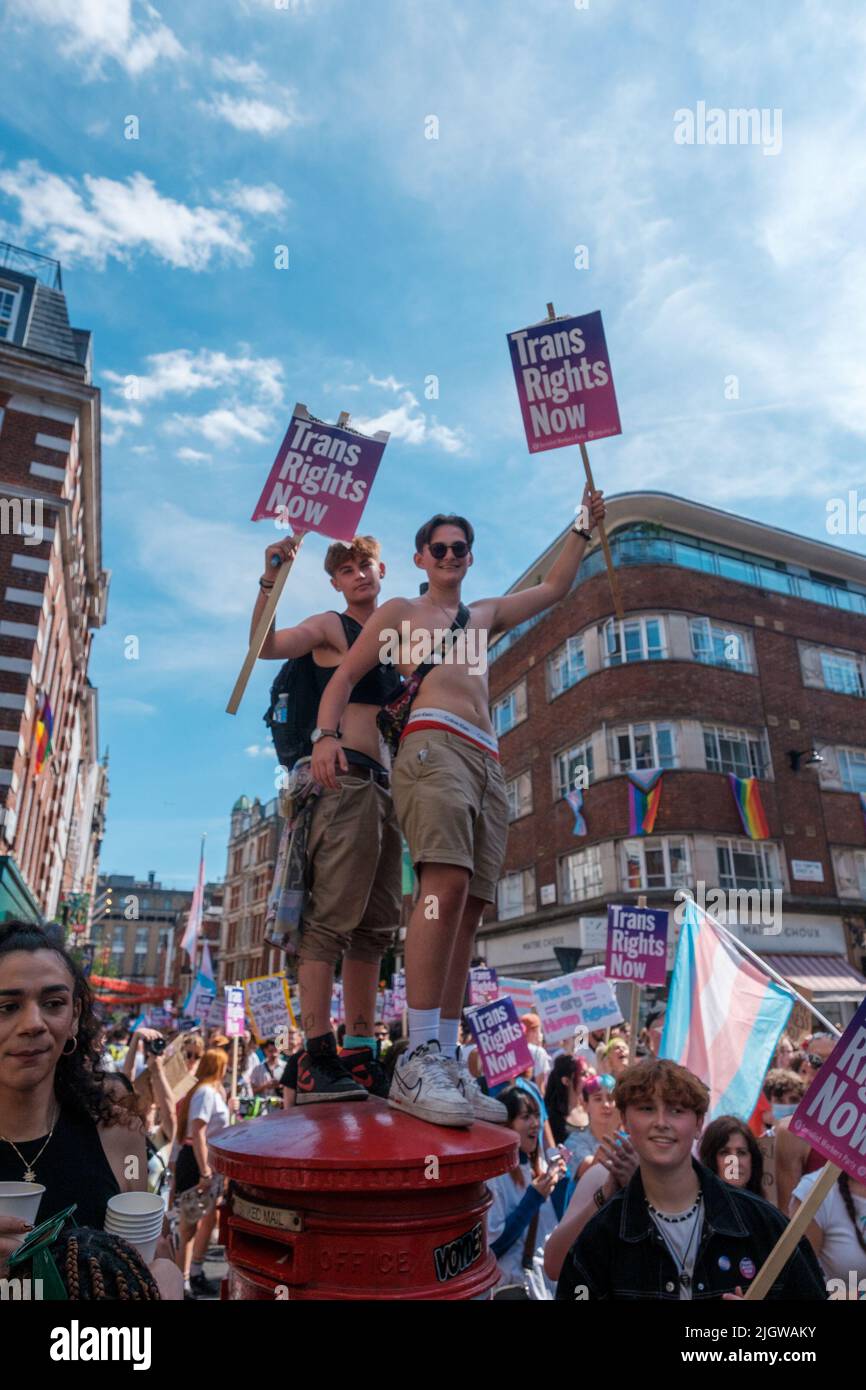 Trans Community and Supports do their yearly march through London ...