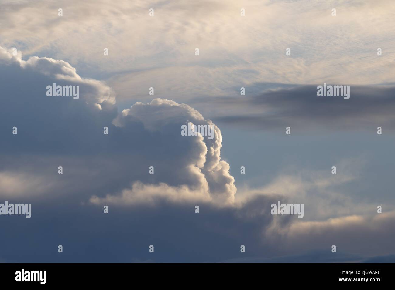 A Sky and white clouds in the sky background Stock Photo - Alamy