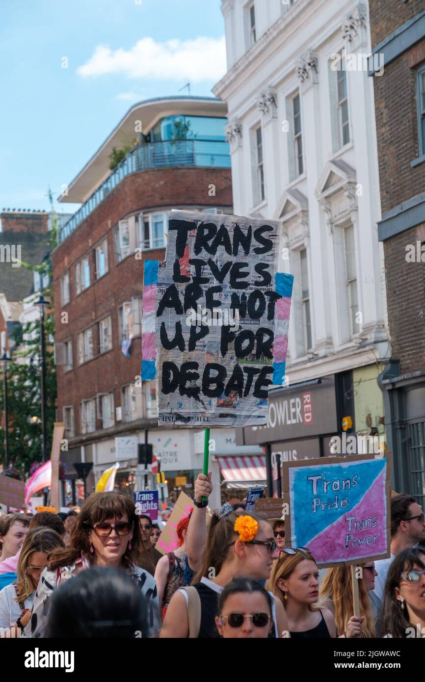 Trans Community and Supports do their yearly march through London ...