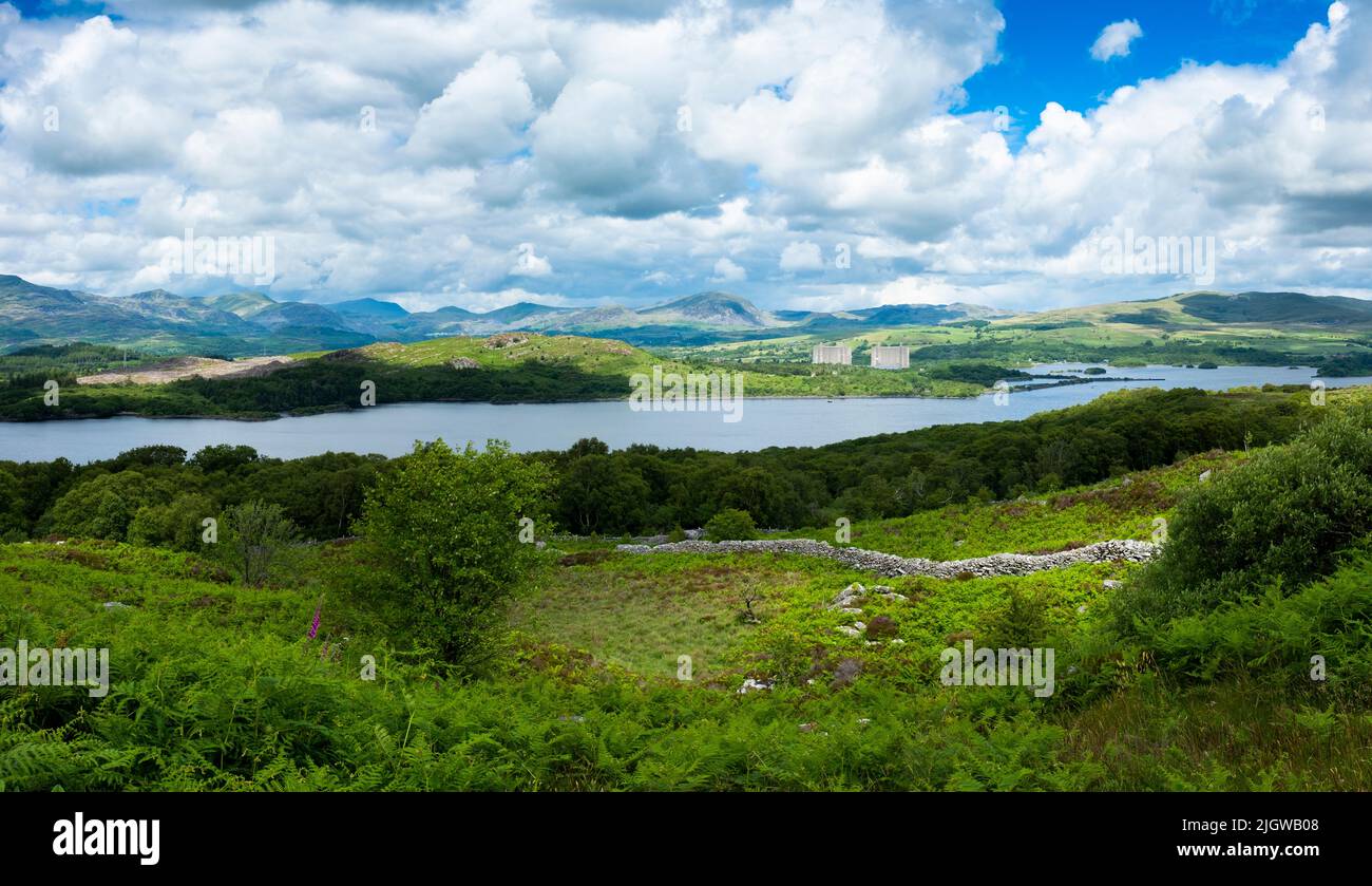 Trawsfynydd decomissioned nuclear power station, Gwynedd, Wales Stock ...