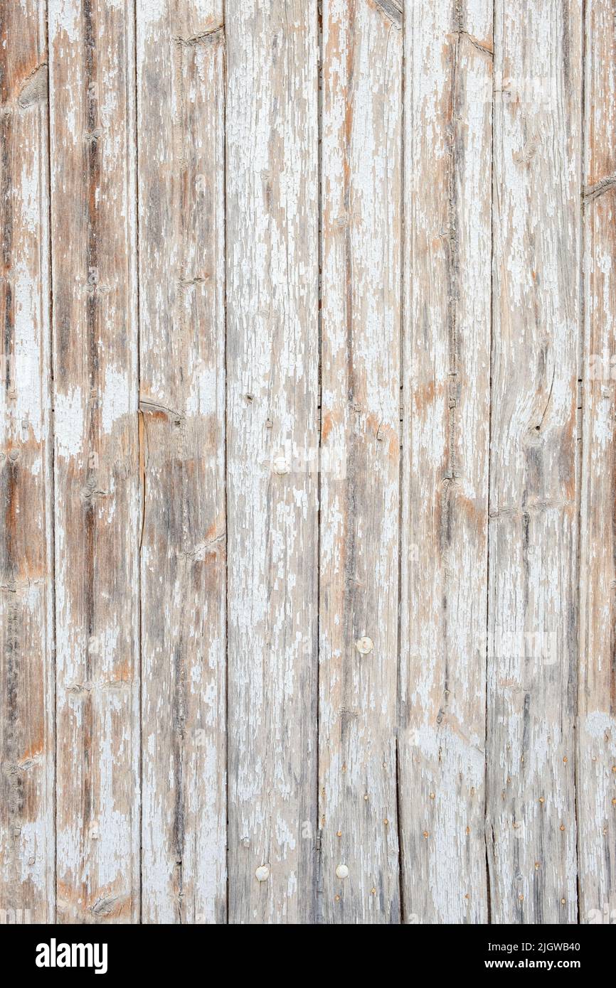 Weathered vertical panel board of old window shutter at old country ...