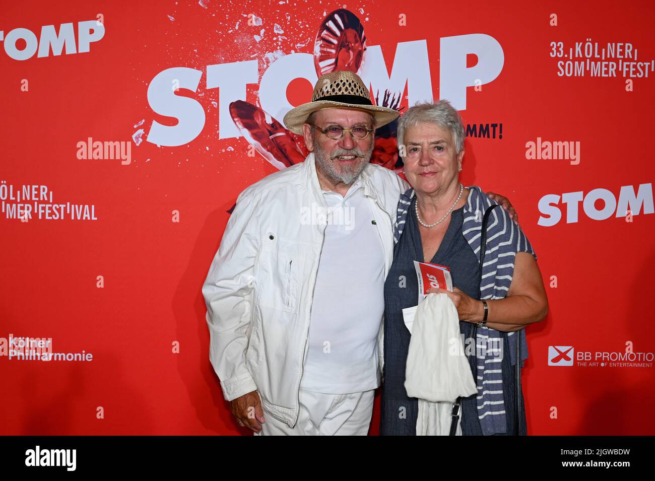 Cologne, Germany. 12th July, 2022. Musician Janus Fröhlich and his wife ...