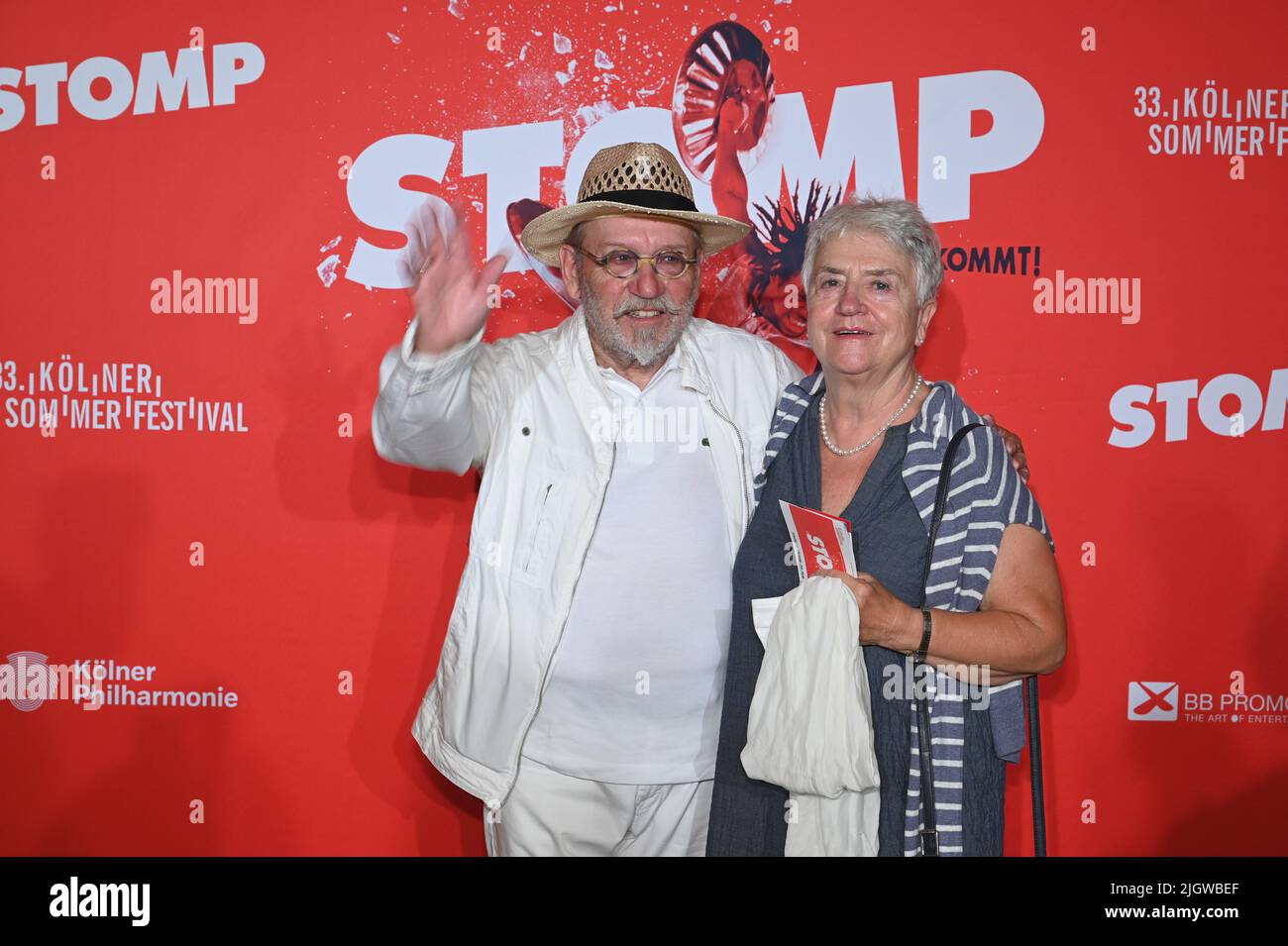 Cologne, Germany. 12th July, 2022. Musician Janus Fröhlich and his wife ...