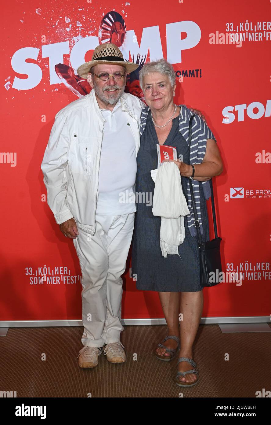 Cologne, Germany. 12th July, 2022. Musician Janus Fröhlich and his wife ...