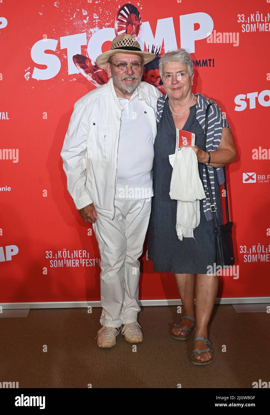 Cologne, Germany. 12th July, 2022. Musician Janus Fröhlich and his wife ...
