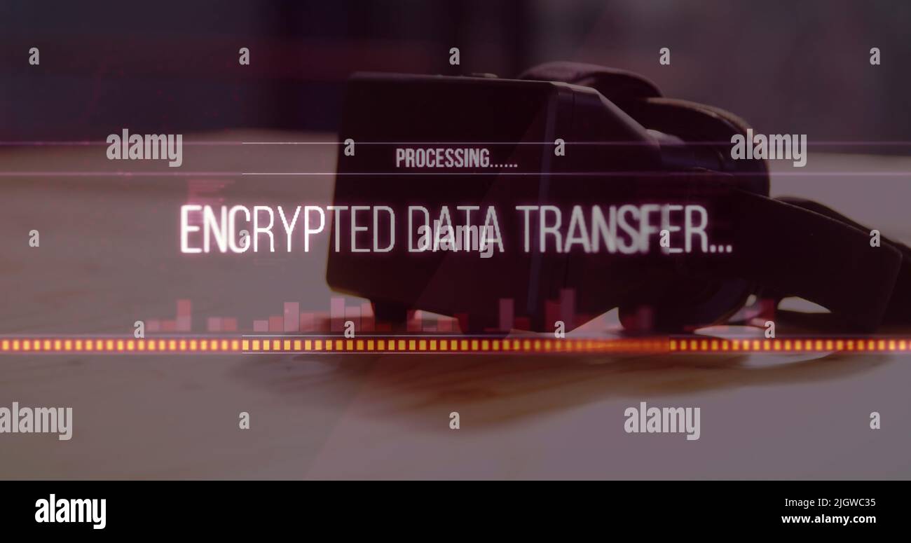 Image of data processing over vr headset Stock Photo - Alamy Image of data processing over vr headset Stock Photo - Alamy