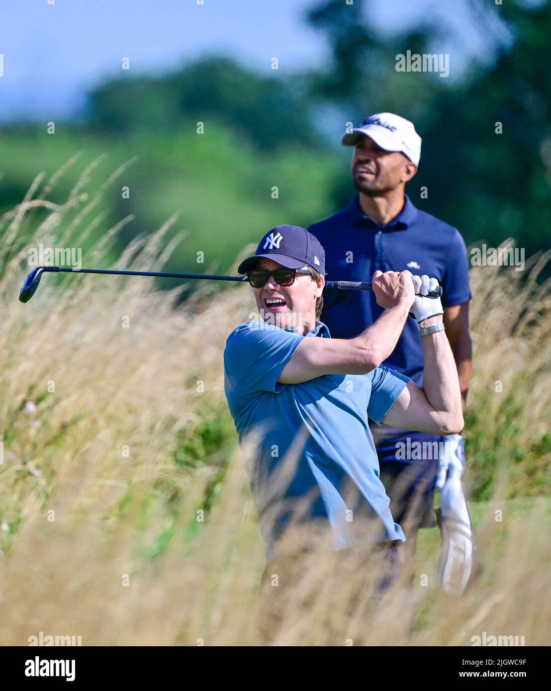 Prince Daniel playing in the Victoria golf tournament at Ekerum golf ...