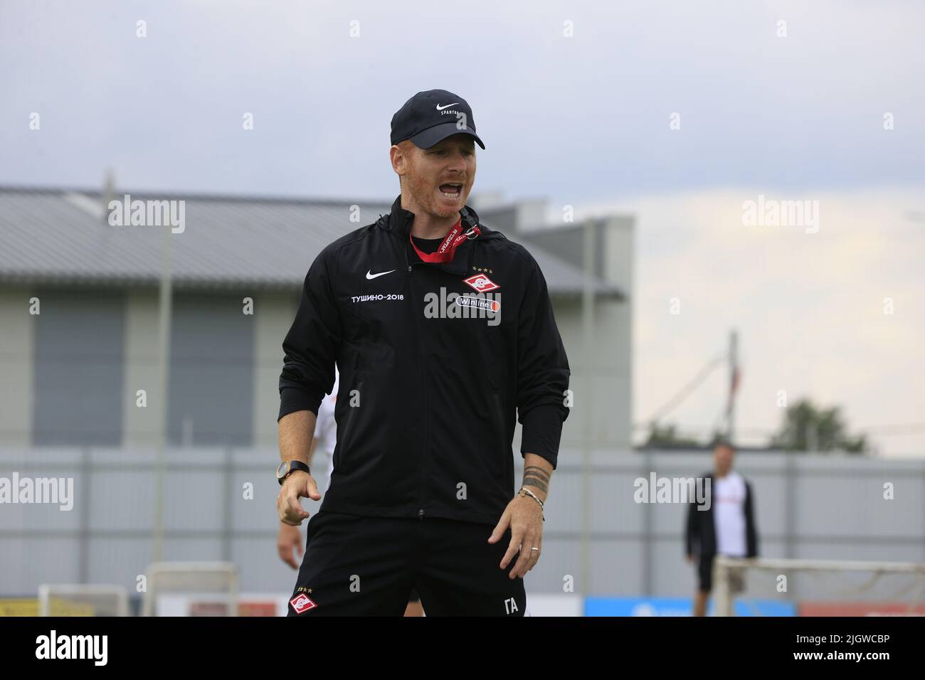 Москва.12.07.2022. Тренировка футболистов "Спартака" на базе около ...