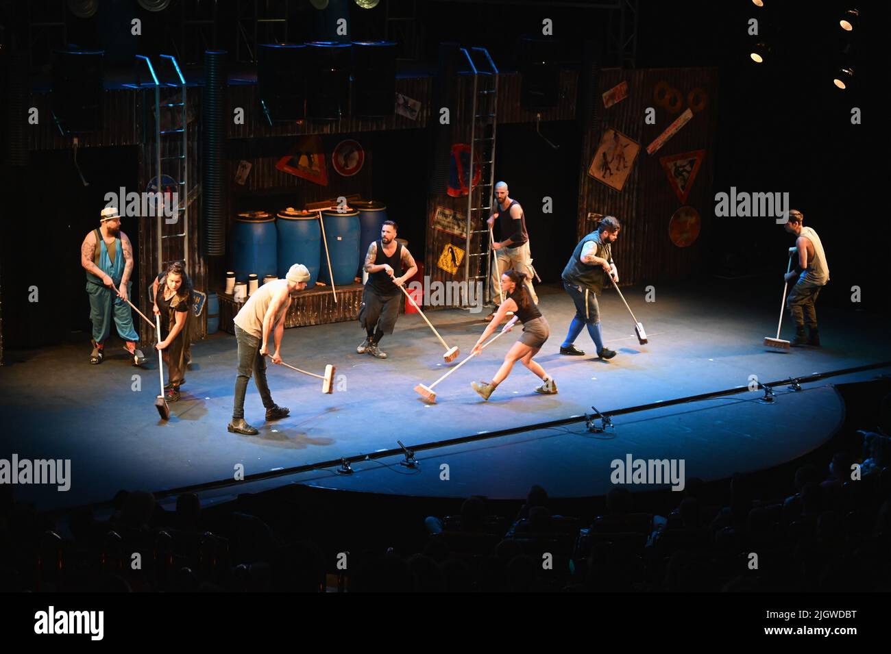 Cologne, Germany. 12th July, 2022. Performance at the premiere of the ...