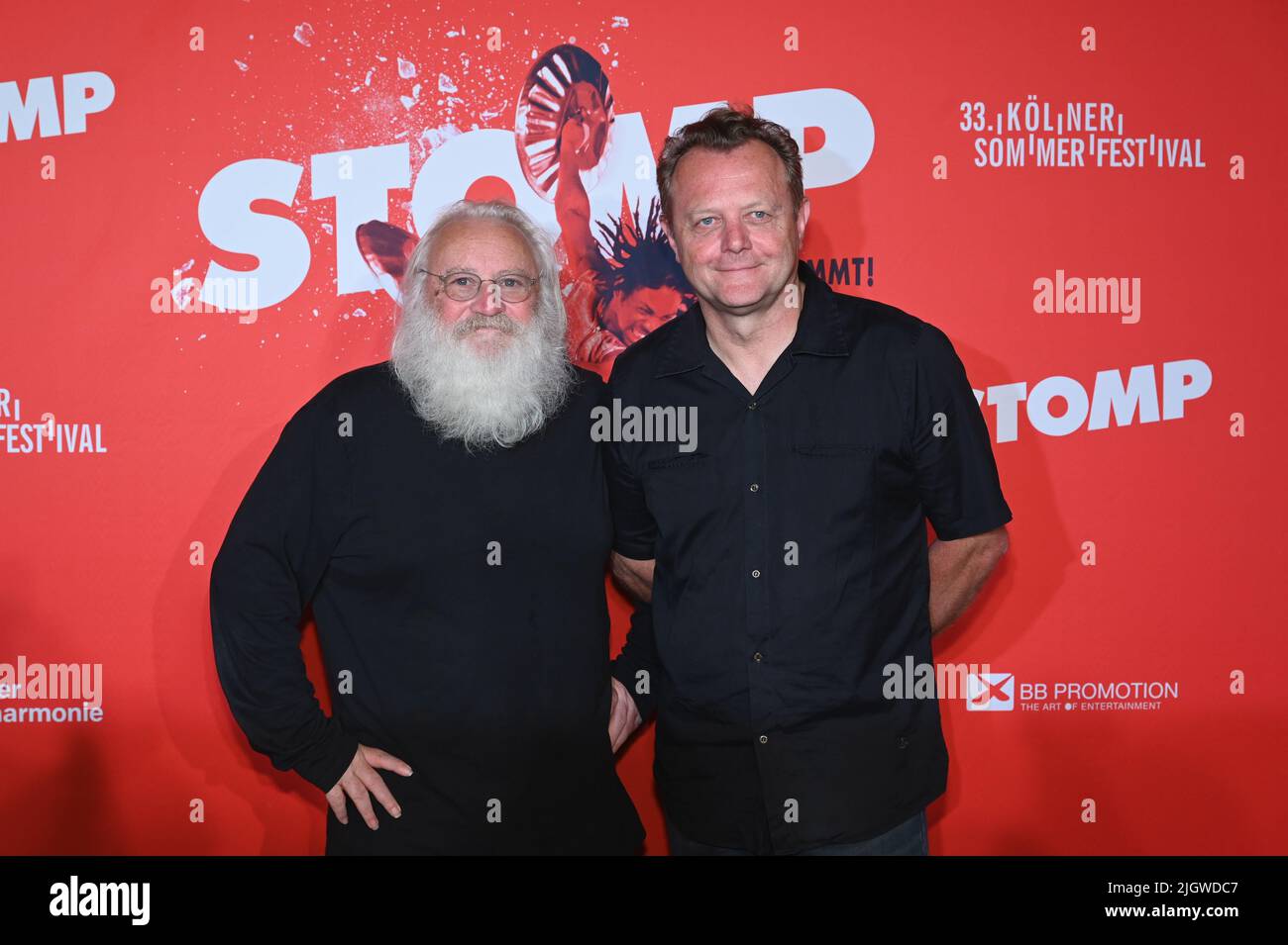 Cologne, Germany. 12th July, 2022. Musicians Steve McNicholas (L) and ...