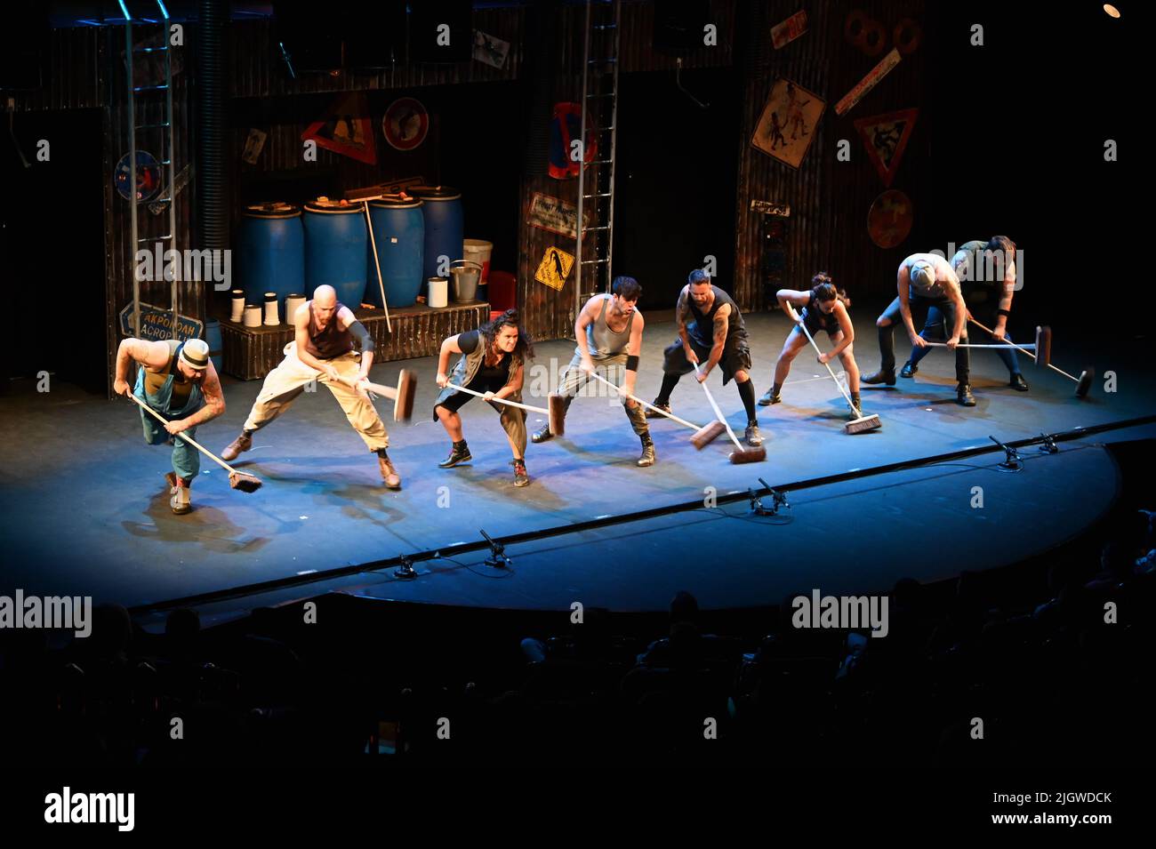 Cologne, Germany. 12th July, 2022. Performance at the premiere of the ...