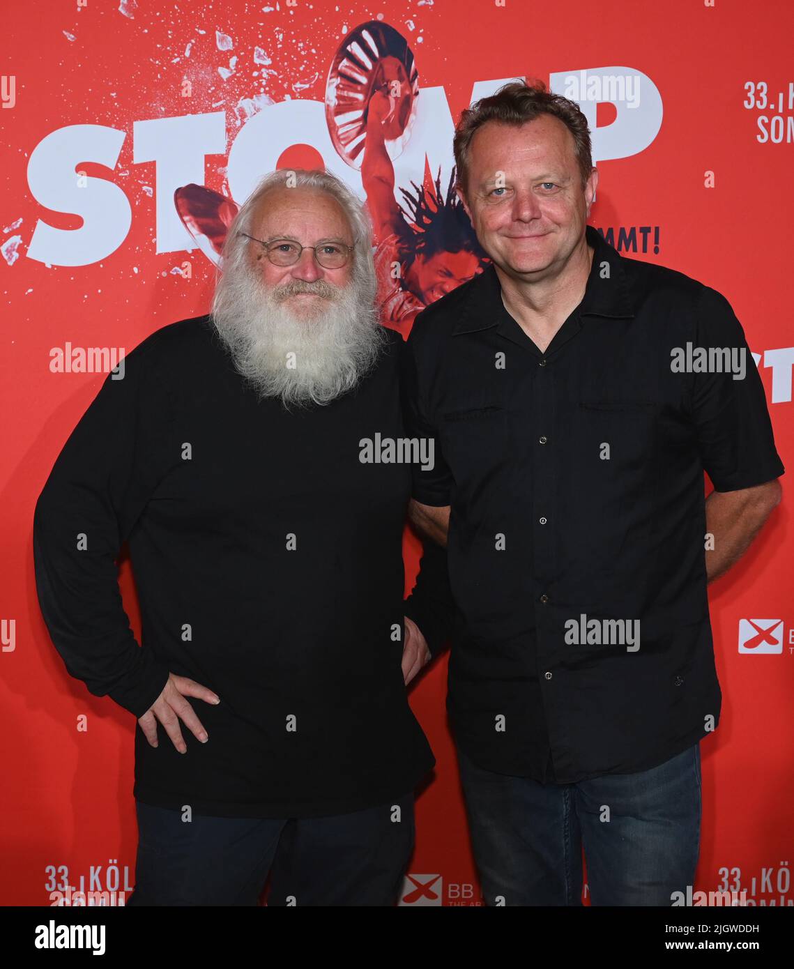 Cologne, Germany. 12th July, 2022. Musicians Steve McNicholas (L) and ...