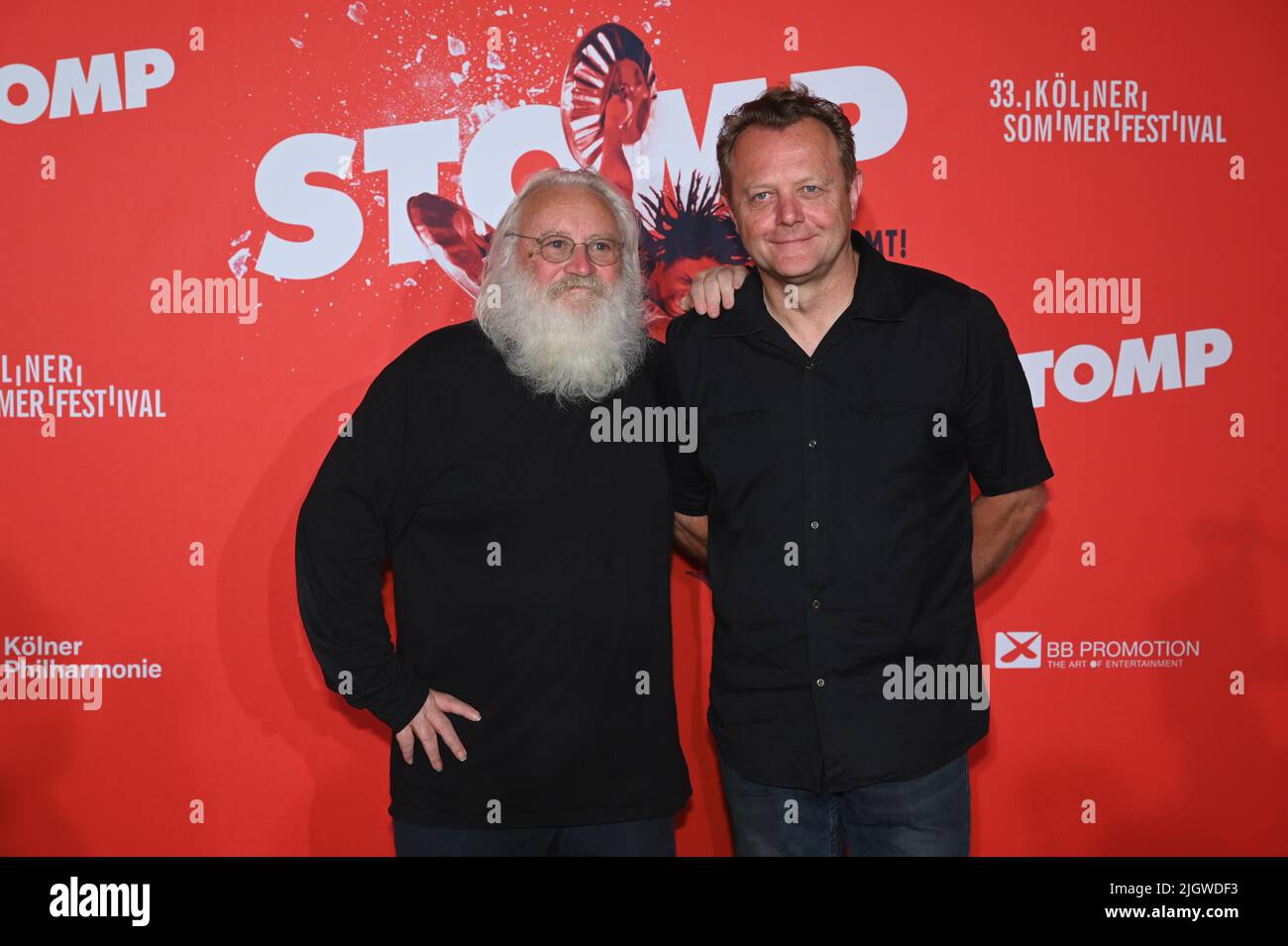 Cologne, Germany. 12th July, 2022. Musicians Steve McNicholas (L) and ...