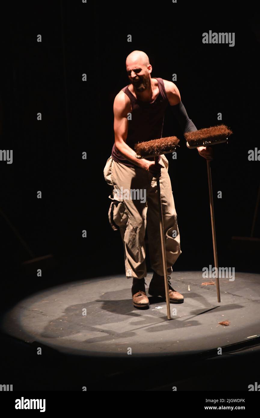 Cologne, Germany. 12th July, 2022. Performance at the premiere of the ...