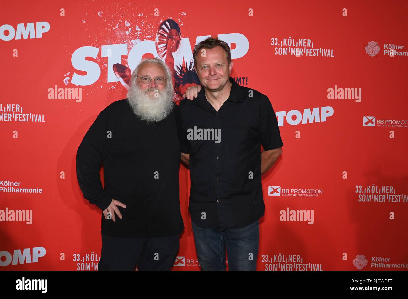 Cologne, Germany. 12th July, 2022. Musicians Steve McNicholas (L) and ...