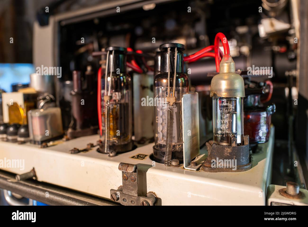 The inner workings of a PYE MK6 Television camera circa 1963 Stock ...