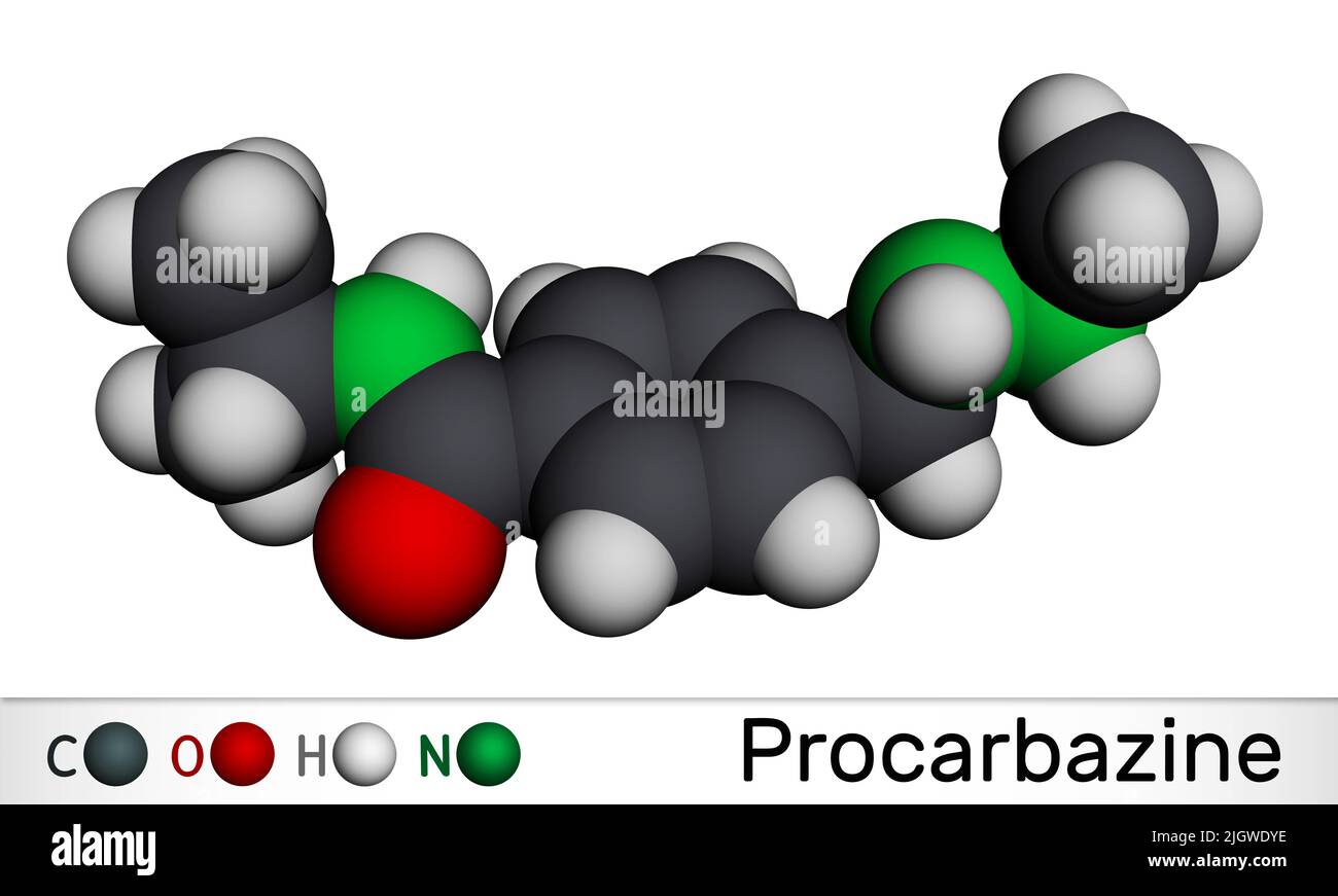 Procarbazine chemotherapy medication molecule. It is used in therapy of ...