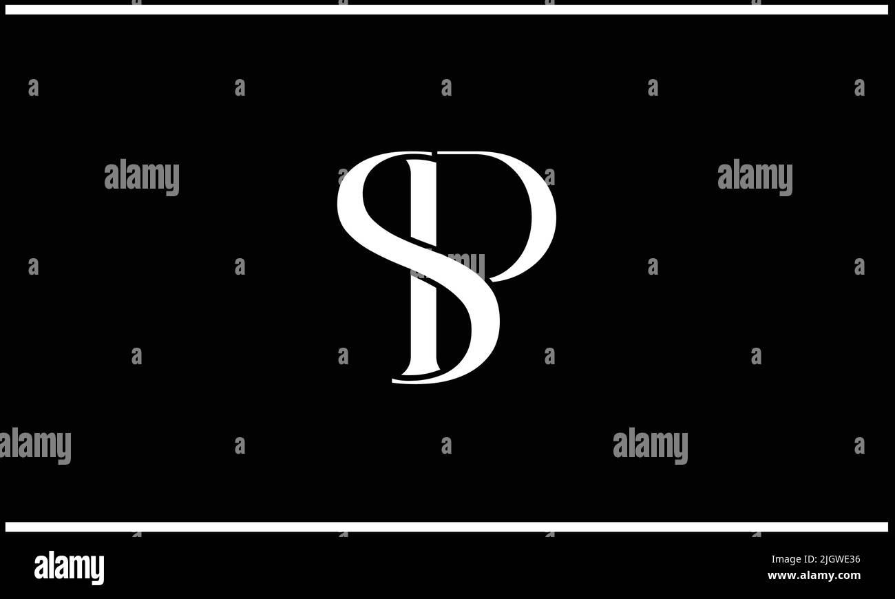 Alphabet Letters SP or PS business logo template for any business Stock ...