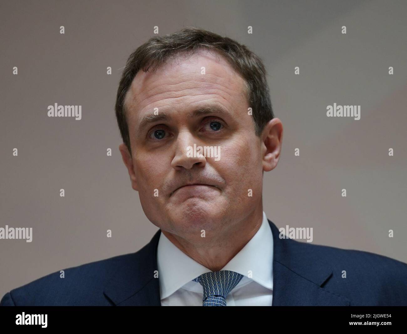 Tom Tugendhat speaking at the launch of his campaign to be Conservative ...