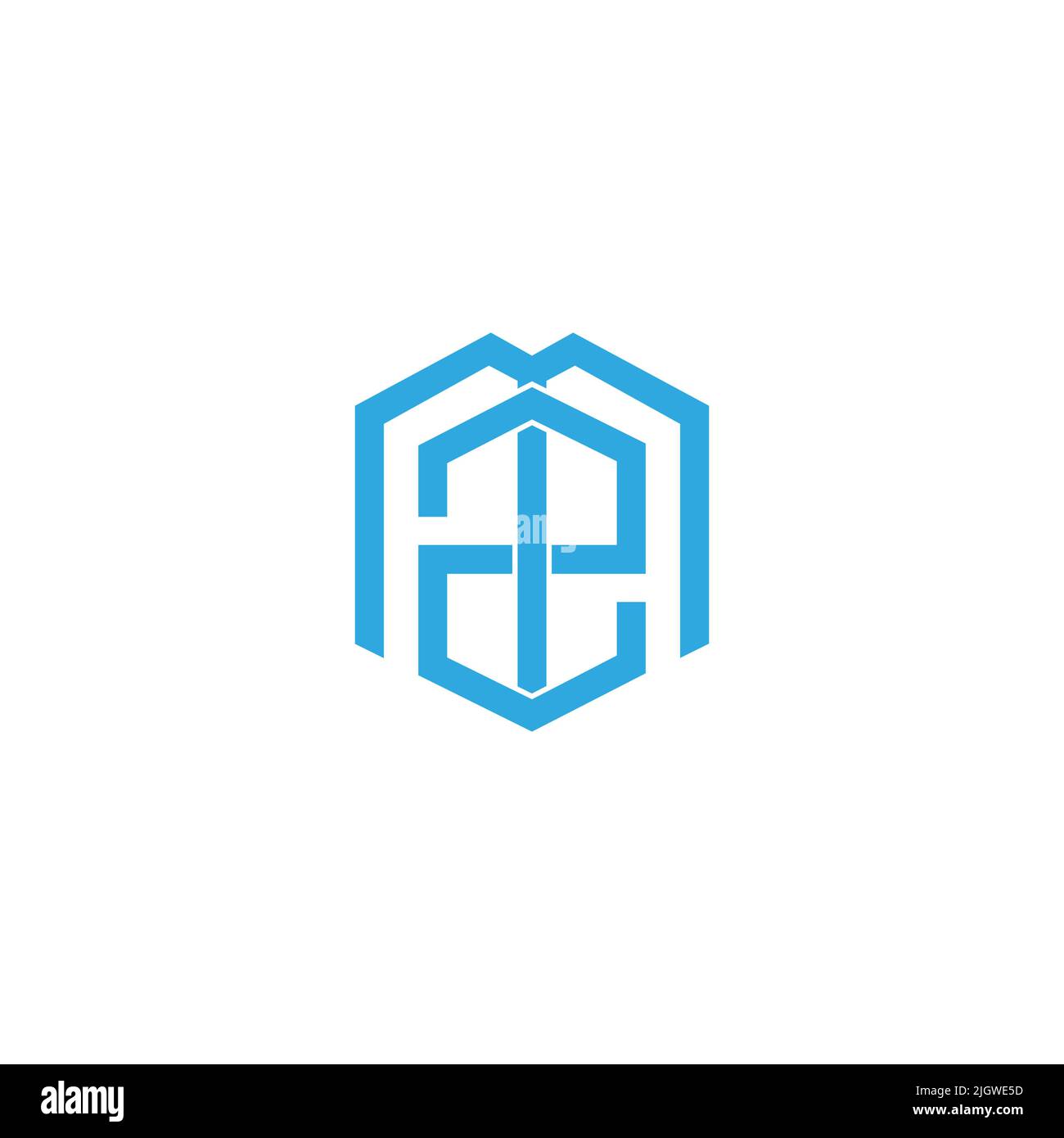 letter m2 square geometric line logo vector Stock Vector Image & Art ...