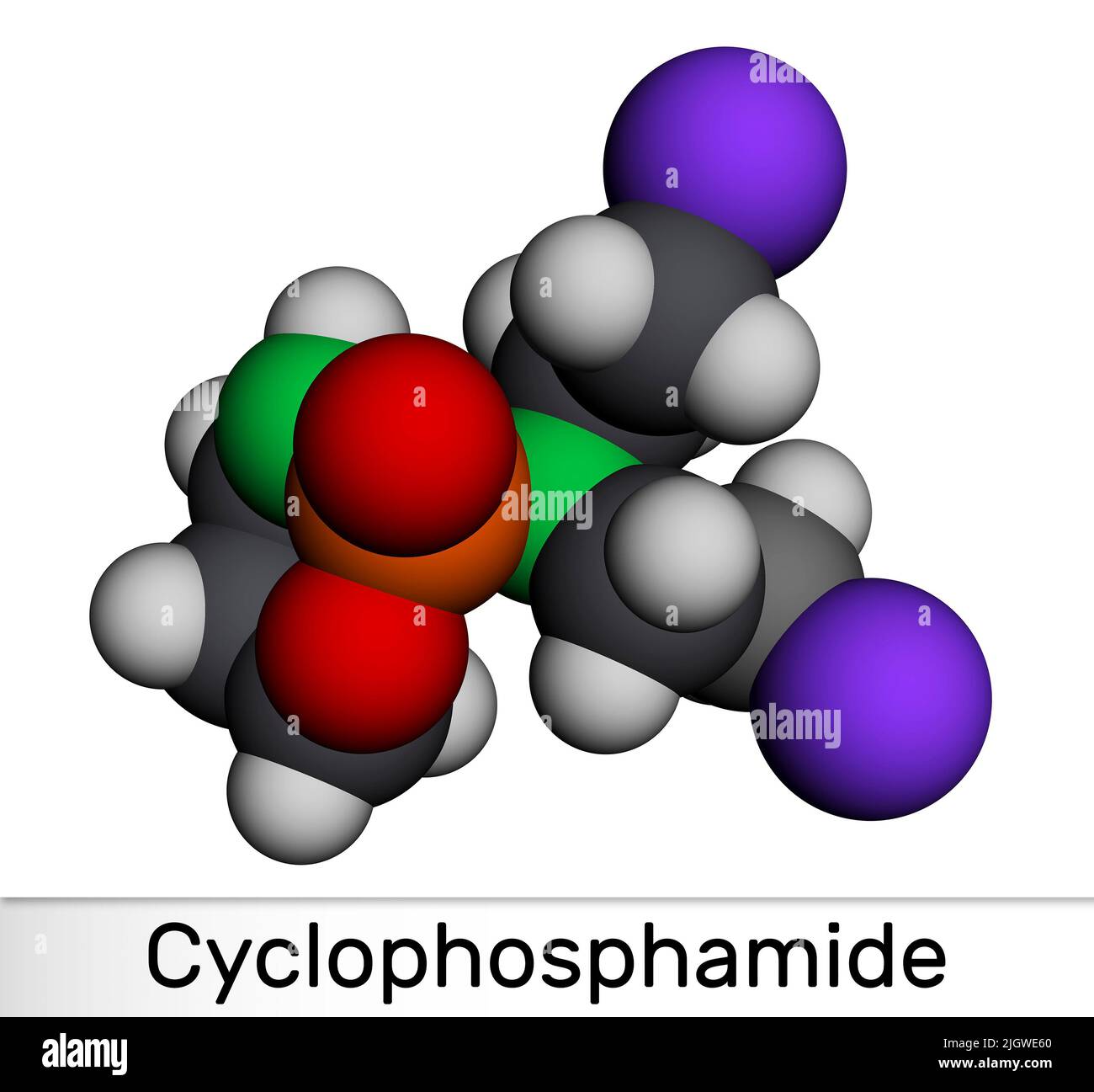 Cyclophosphamide, cytophosphane, CP molecule. It is alkylating agent ...