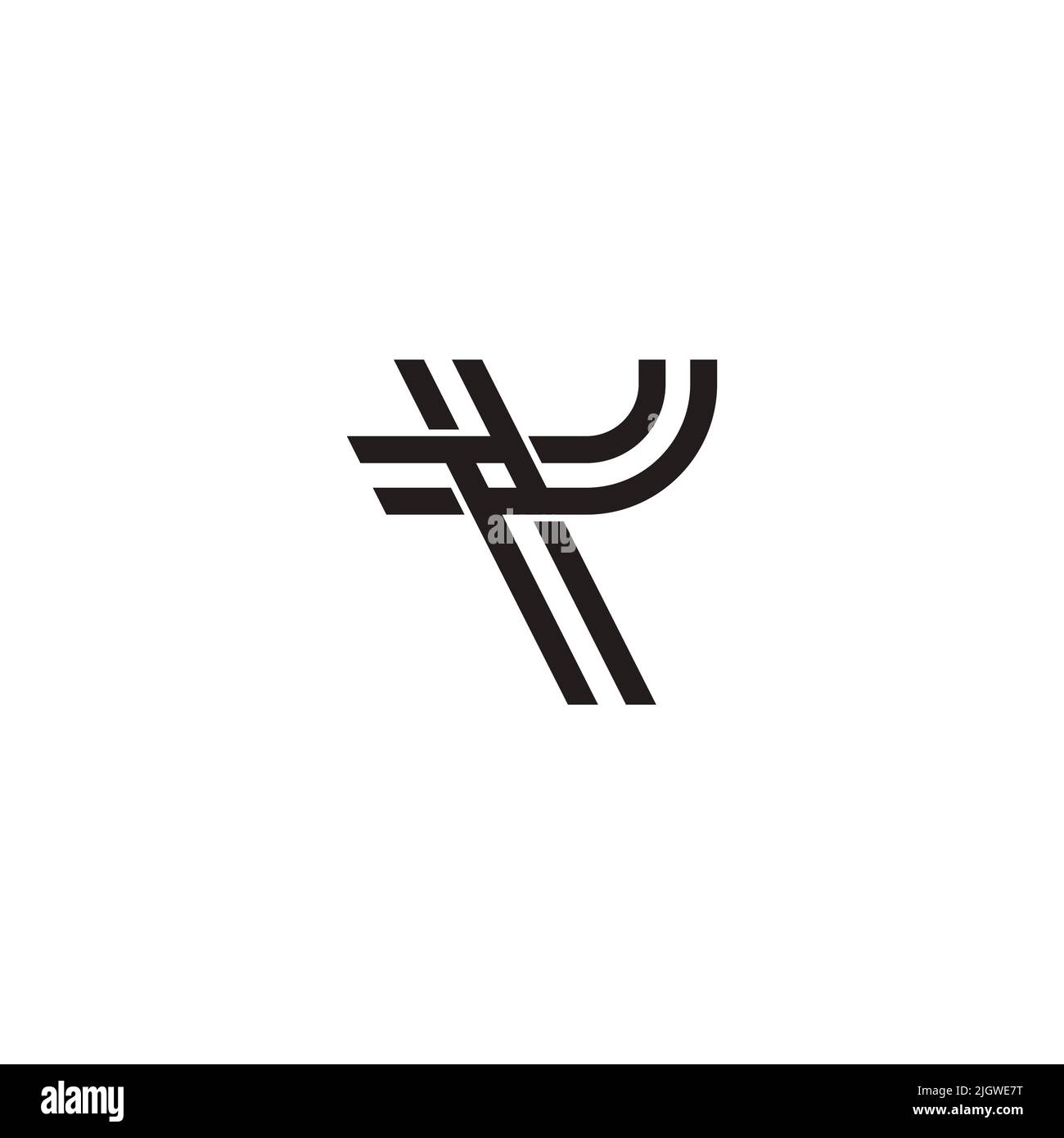 letter y stripes linked line simple geometric logo vector Stock Vector ...