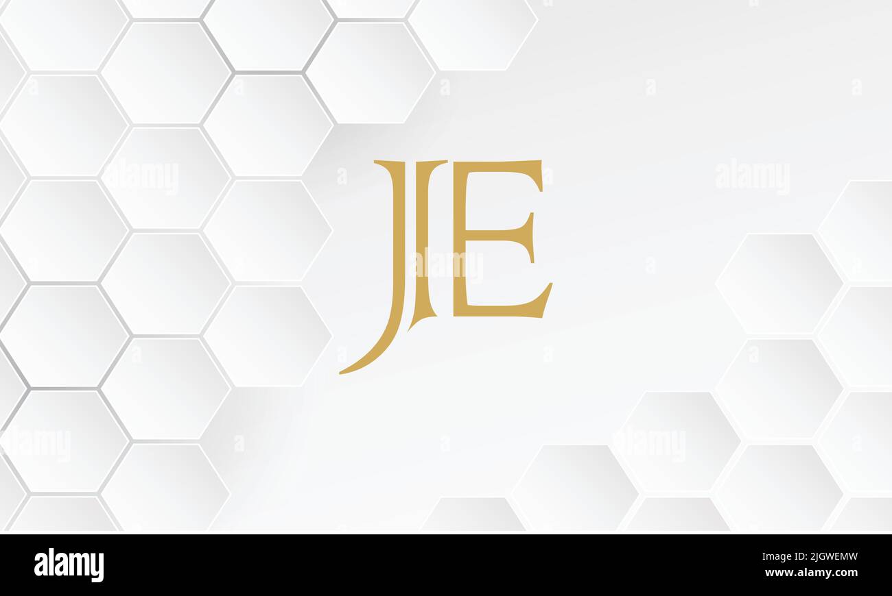 J e monogram hi-res stock photography and images - Alamy