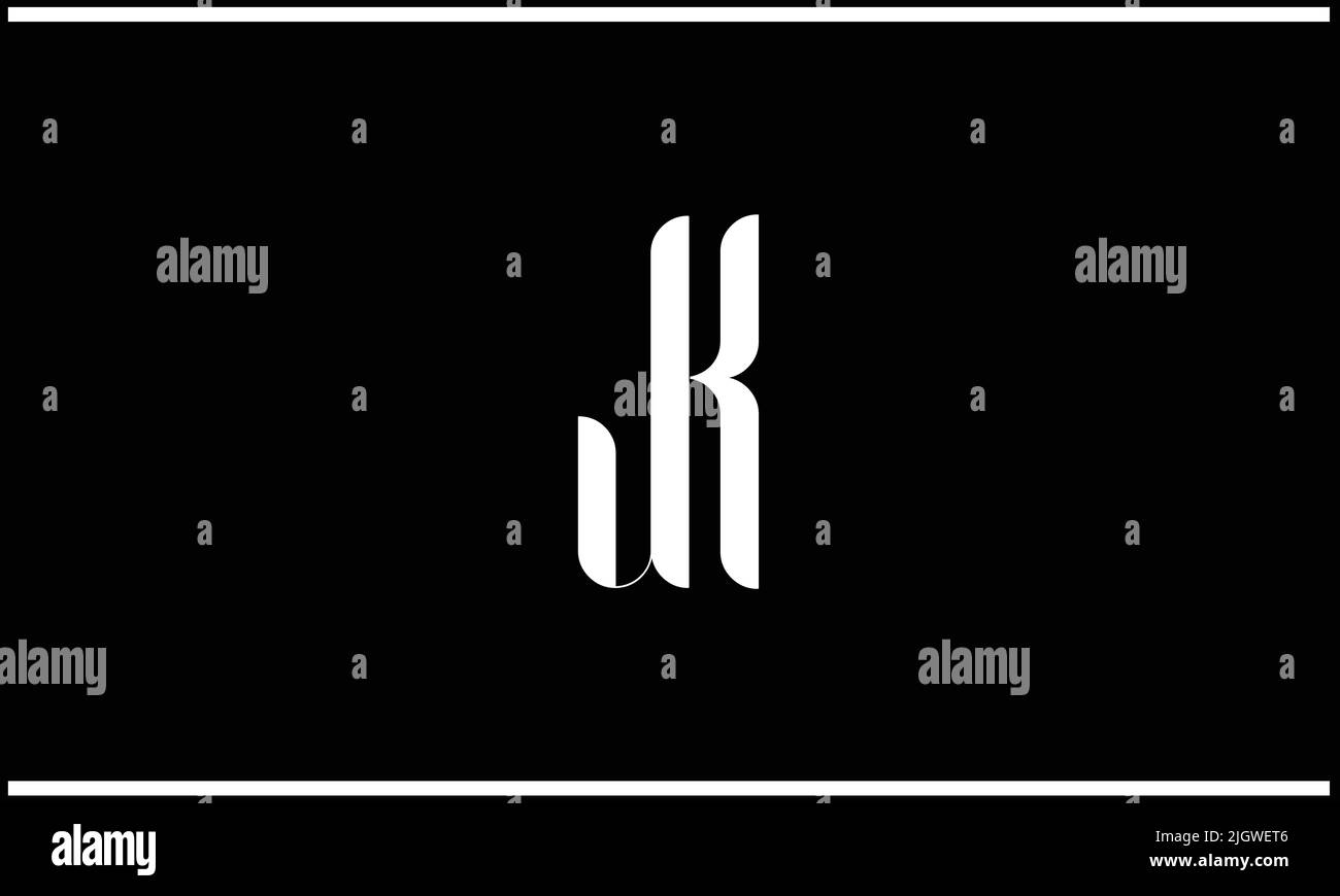 JK, KJ Abstract Logo Design Stock Vector Image & Art - Alamy