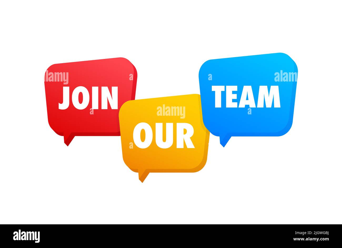 Colorful bubble business concept with text join our team. Vector ...