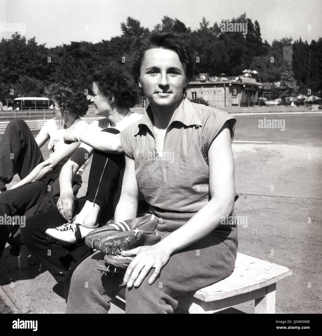 Jugoslawische Sprint- und Hürdenläuferin Milena Milka Babovic eim ...