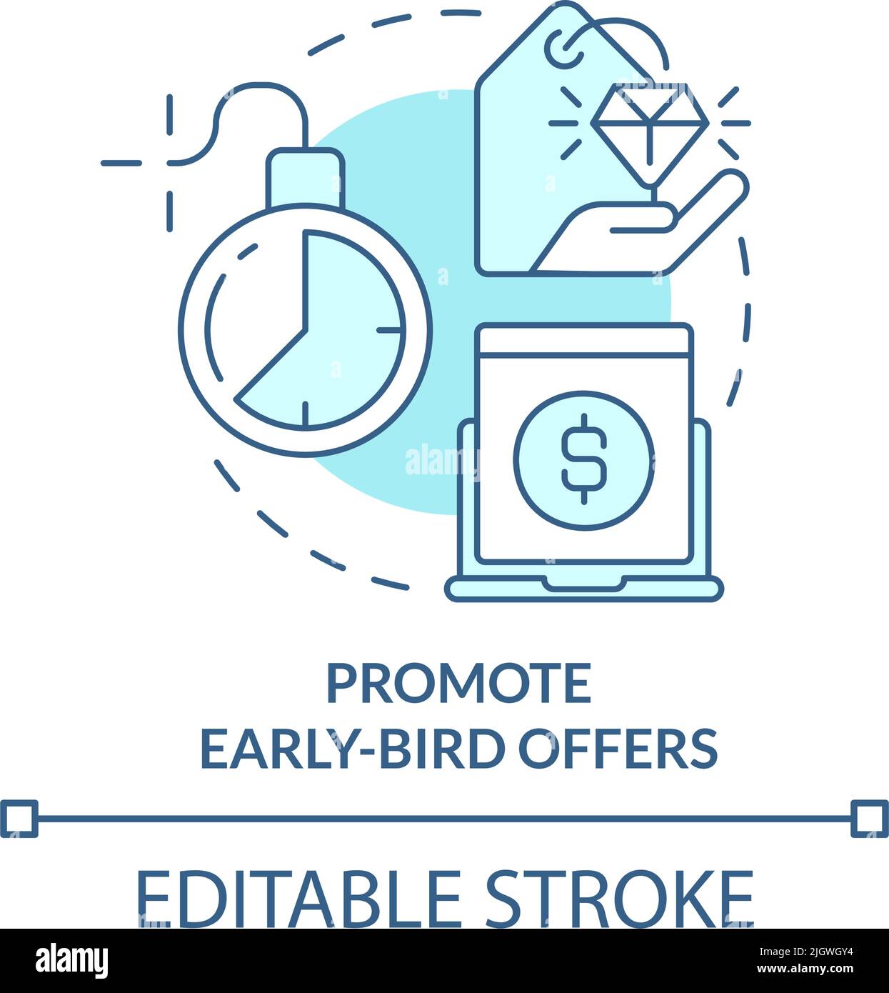 Early bird icon vector hi-res stock photography and images - Alamy