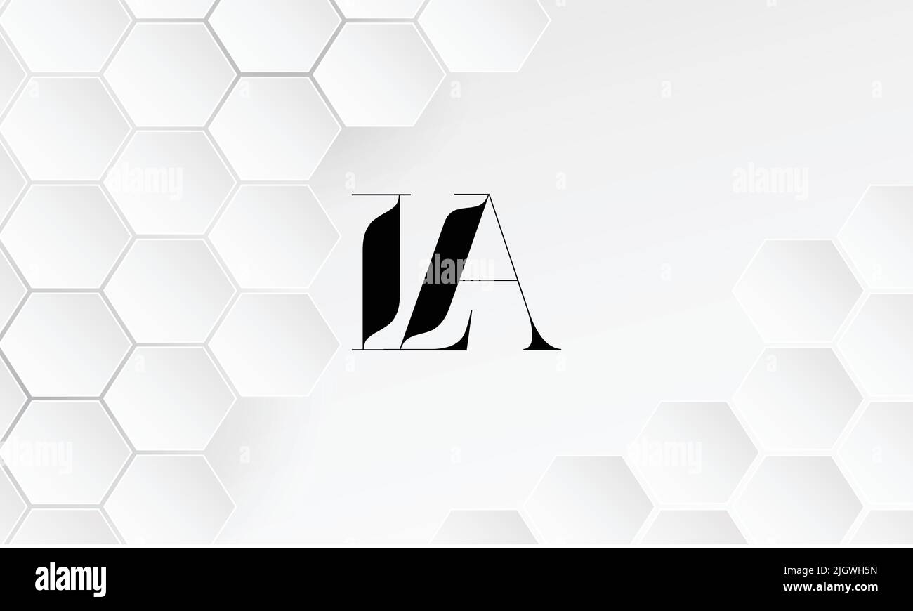 LA, AL, Abstract Letters Logo Monogram Stock Vector Image & Art - Alamy