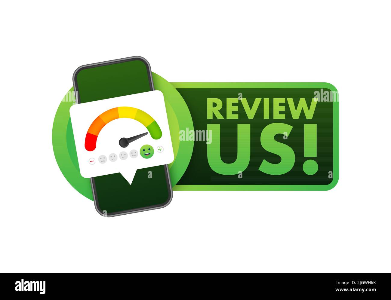 Review us User rating concept. Review and rate us stars. Business ...