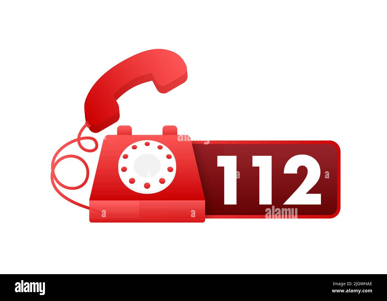 112 Emergency Call Number. SOS symbol. Vector illustration Stock Vector ...