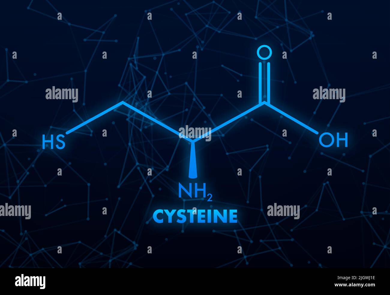 Cysteine molecule Stock Vector Images - Alamy