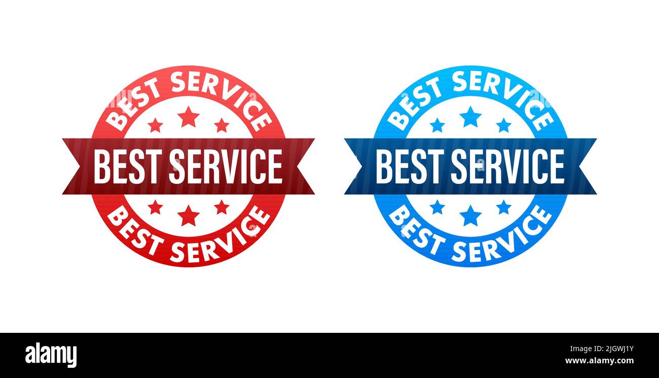 Best service sign. Premium service label. Vector illustration Stock ...