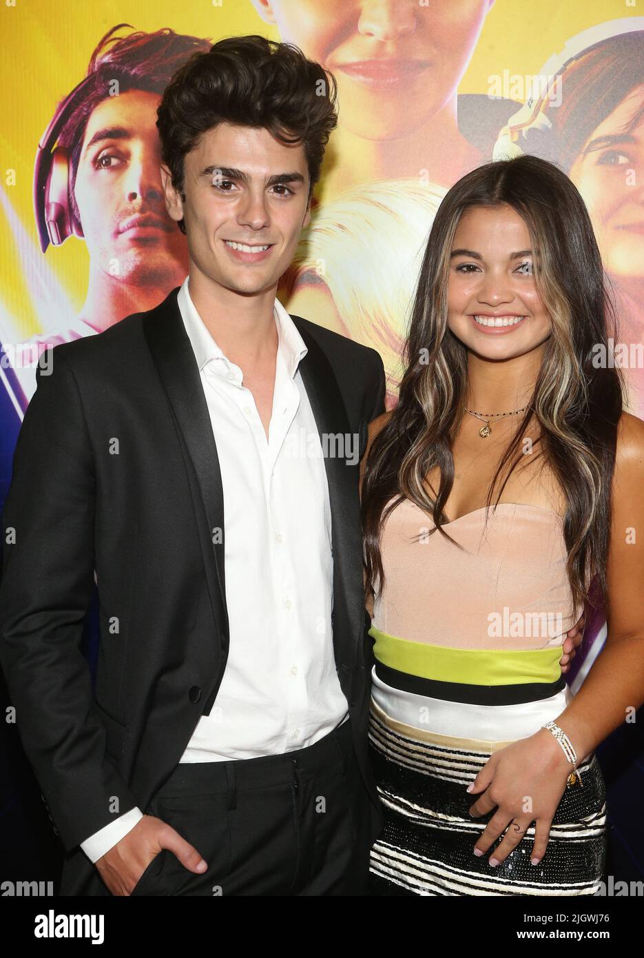Hollywood, Ca. 12th July, 2022. Connor Gosatti, Siena Agudong, at "1UP ...