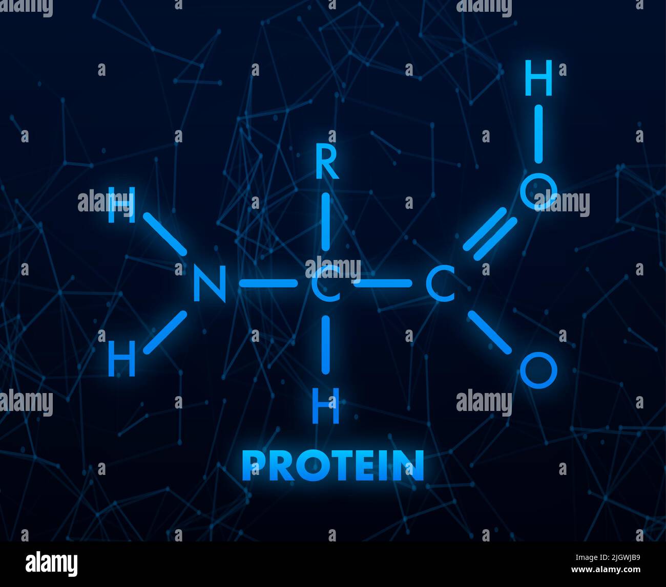 Sketch icon. Creative vector illustration. Protein. Structural chemical ...
