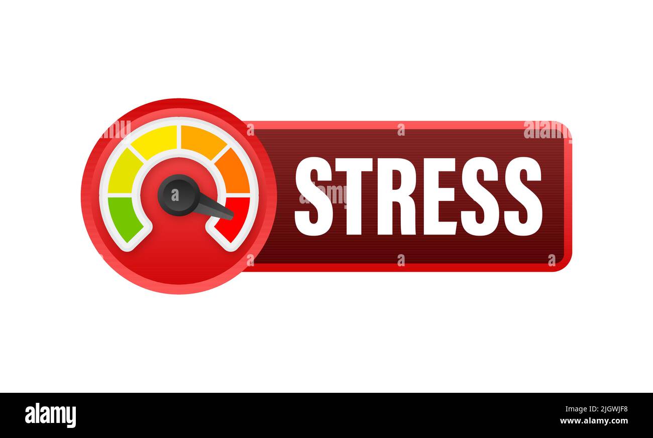 Stress score, great design for any purposes. Vector illustration. Chart ...
