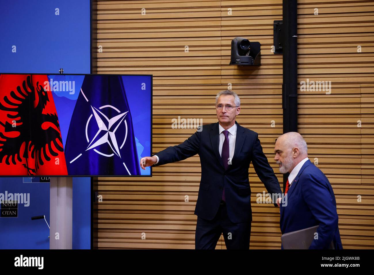 Edi rama jens stoltenberg hi-res stock photography and images - Alamy